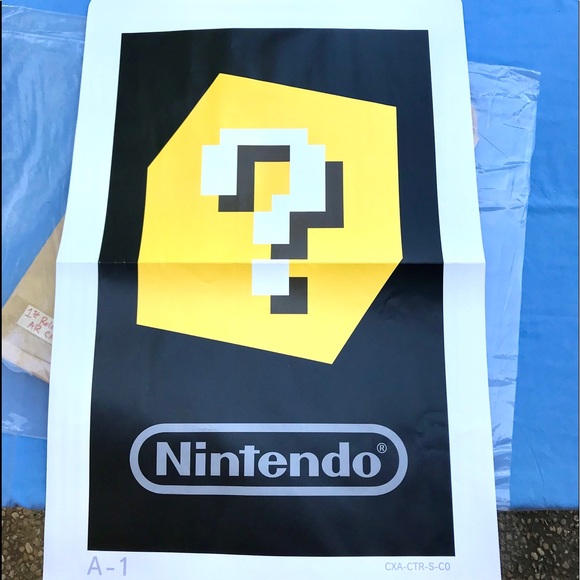 Nintendo | Other | Nwt Rare Nintendo Giant 3d Ar Game Card Collect ...